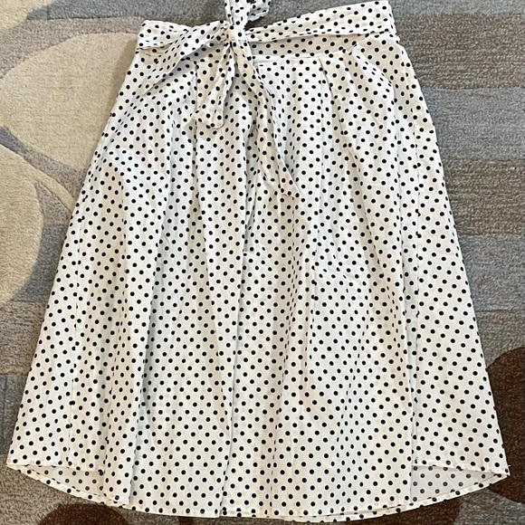 See You Monday | Skirts | See You Monday White Aline Polka Dot Skirt W ...